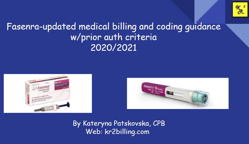 New J code for Fasenra – KR2 Medical Billing