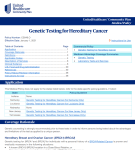 UHC: Genetic testing for hereditary cancer-11 codes that are not ...