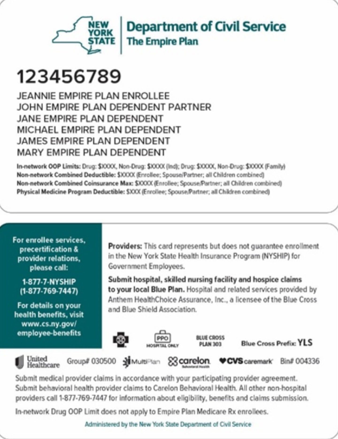 UHC: Empire Plan- new cards – KR2 Medical Billing